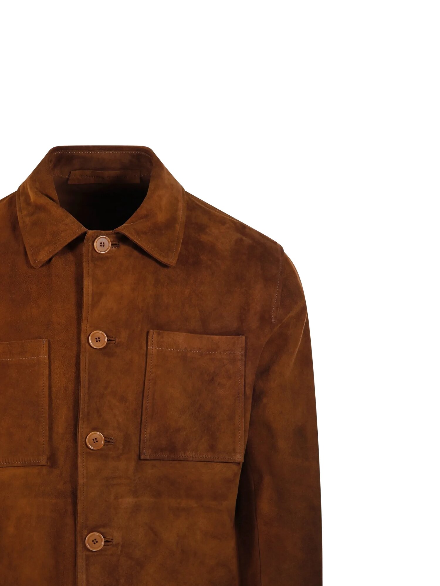 Куртка Salvatore Santoro Suede patch-pocket jacket, размер 52, brown — фото 1