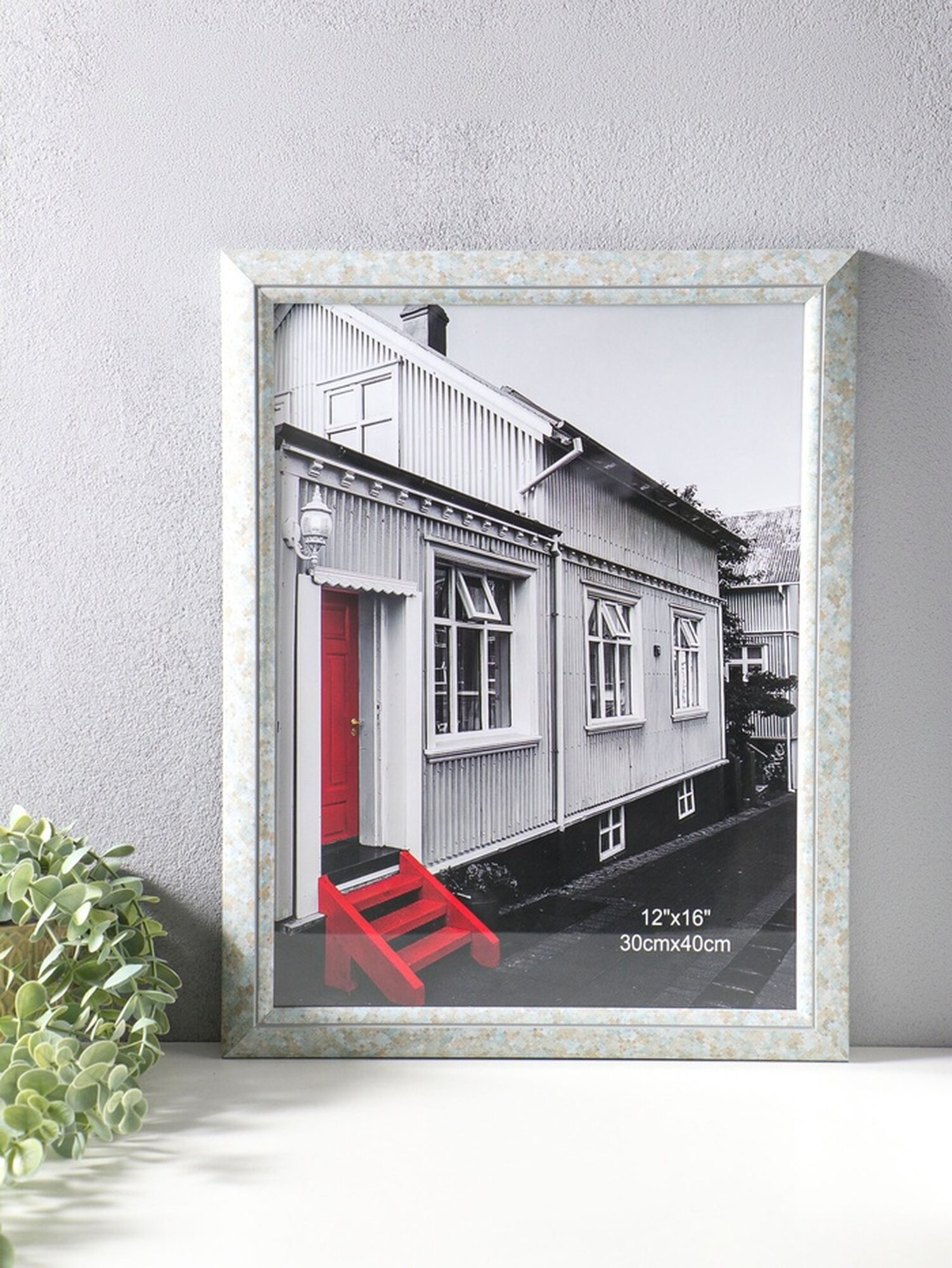 Фоторамка для фото 30×40 см «Марокканская мозаика», пластик, оттенки голубого, 46×36×2 см