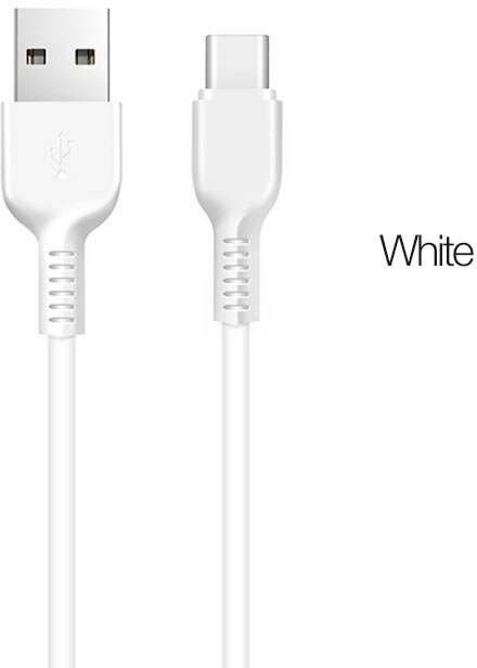 Кабель для зарядки и передачи данных Hoco X20 Exotic Radiance, USB to Type-C, 3А, 2 метра, Белый