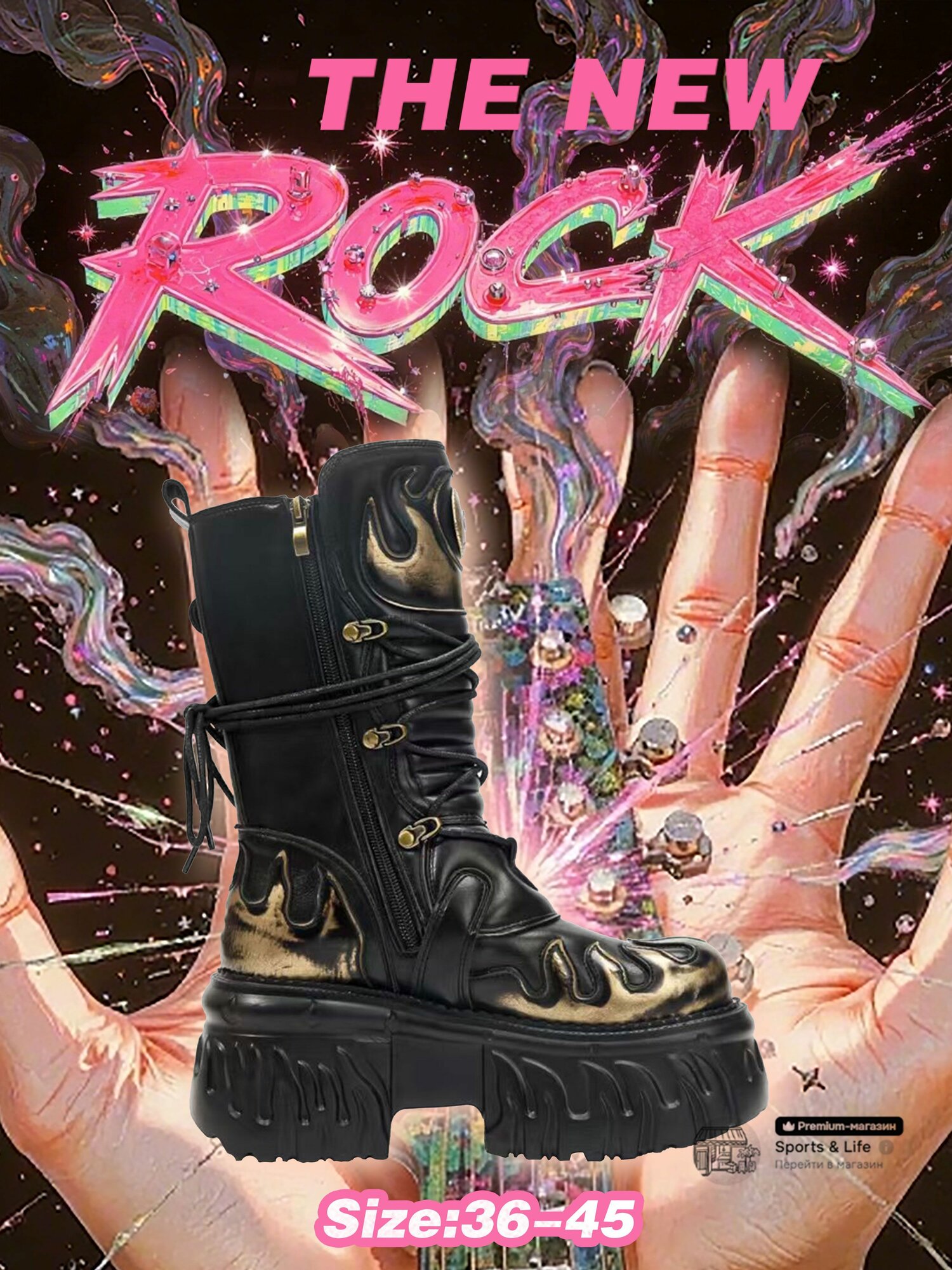 Ботинки New Rock New Rock — фото 1