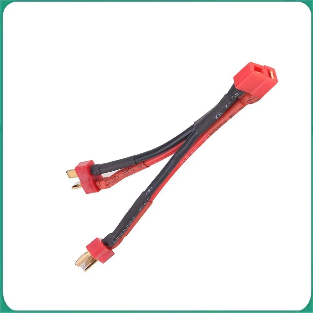 Термостойкий силиконовый кабель Deans T Plug 2 Male к 1 Female, надежный и долговечный для электромобилей