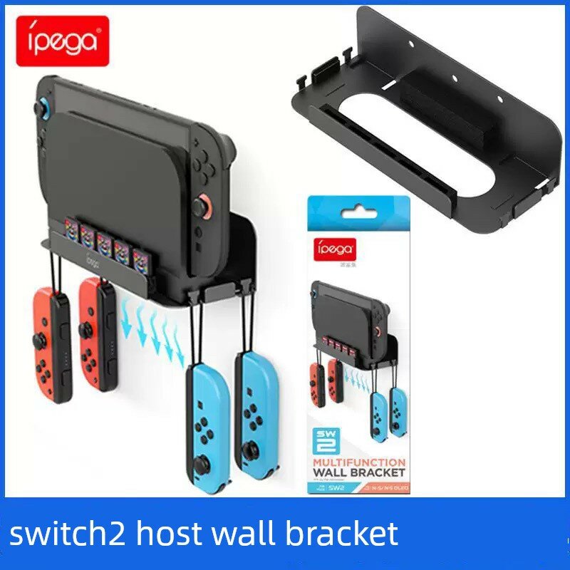 Универсальный настенный кронштейн для Nintendo Switch OLED и NS консолей с держателем для ручки и наушников, установка