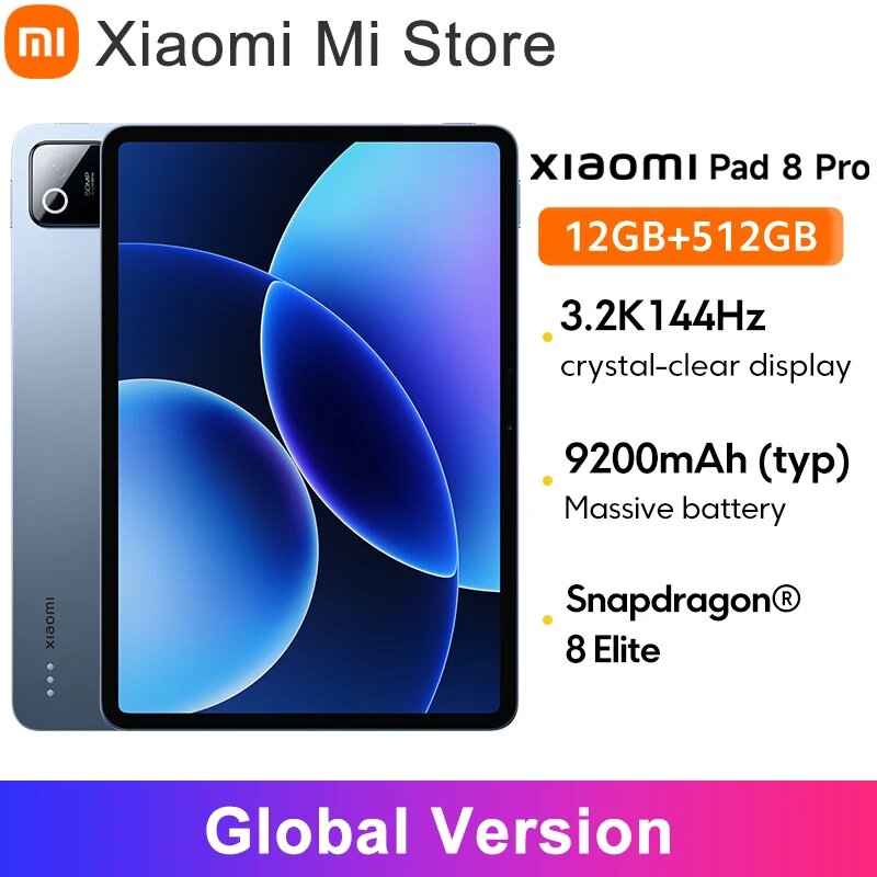 Планшет Xiaomi Pad 8 Pro, 11", 12/512ГБ, Wi-Fi, Android