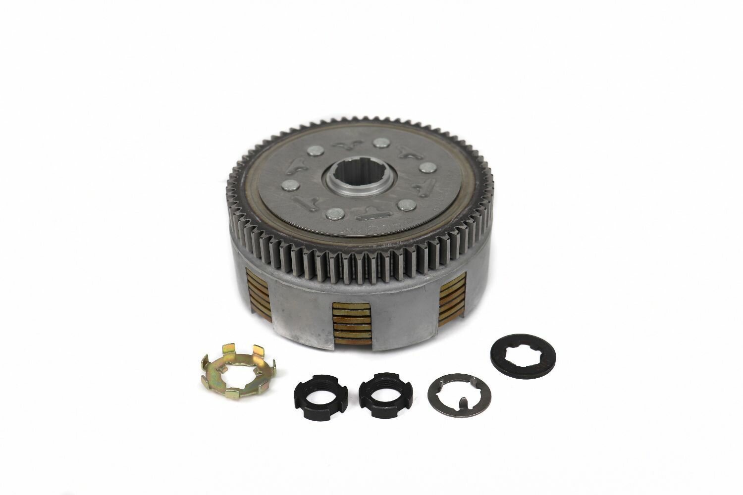 Сцепление в сборе 160FMK (YX150/160, ZS155/160) KAYO-155/160 (4 болта, 6 дисков, 67T)