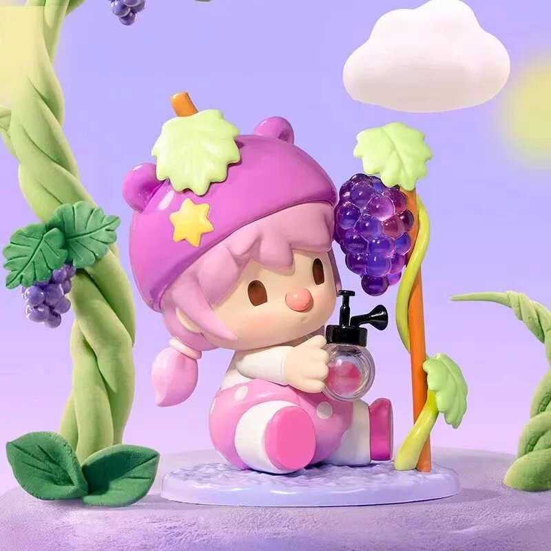 POP MART Little Sweet Beans Виноград Садовник Бин Слепой Бокс Фигурка Игрушка Коллекционная Настольная Украшение
