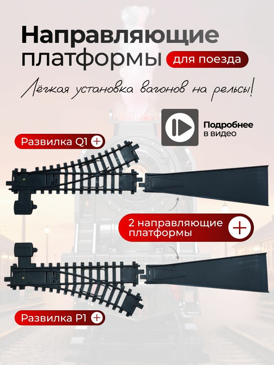 Направляющие платформы Fenming Toys, для сборки железной дороги, пластик