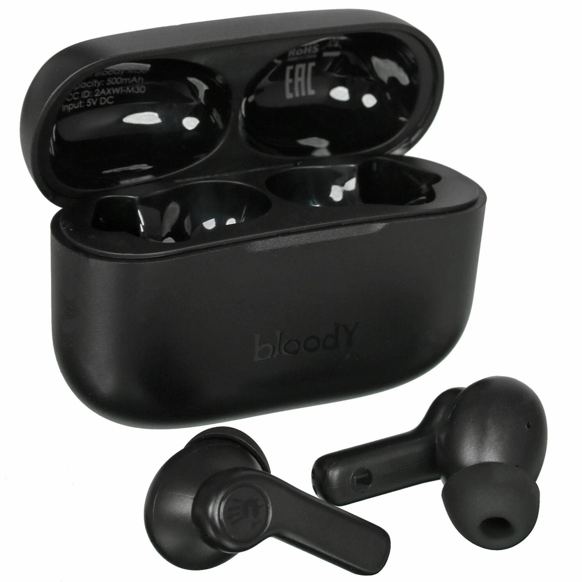 A4Tech Bloody M30 черный - красный вкладыши BT (M30)