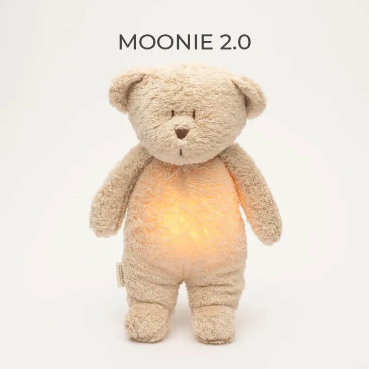 Медведь для сна Версия 2.0 Moonie Bear облегчает засыпание малышей SAND Natur Бежевый