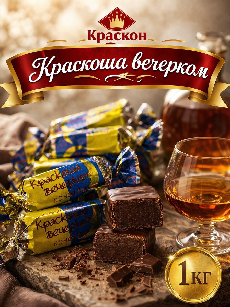 Конфеты шоколадные Краскоша вечерком 1 кг Краскон