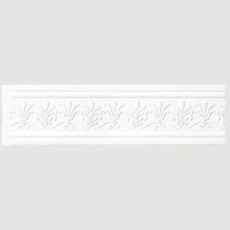 Багет Cosca Бордюр 80-4 Пальметта Белый Мат W80(2)P/W27 / Коска.