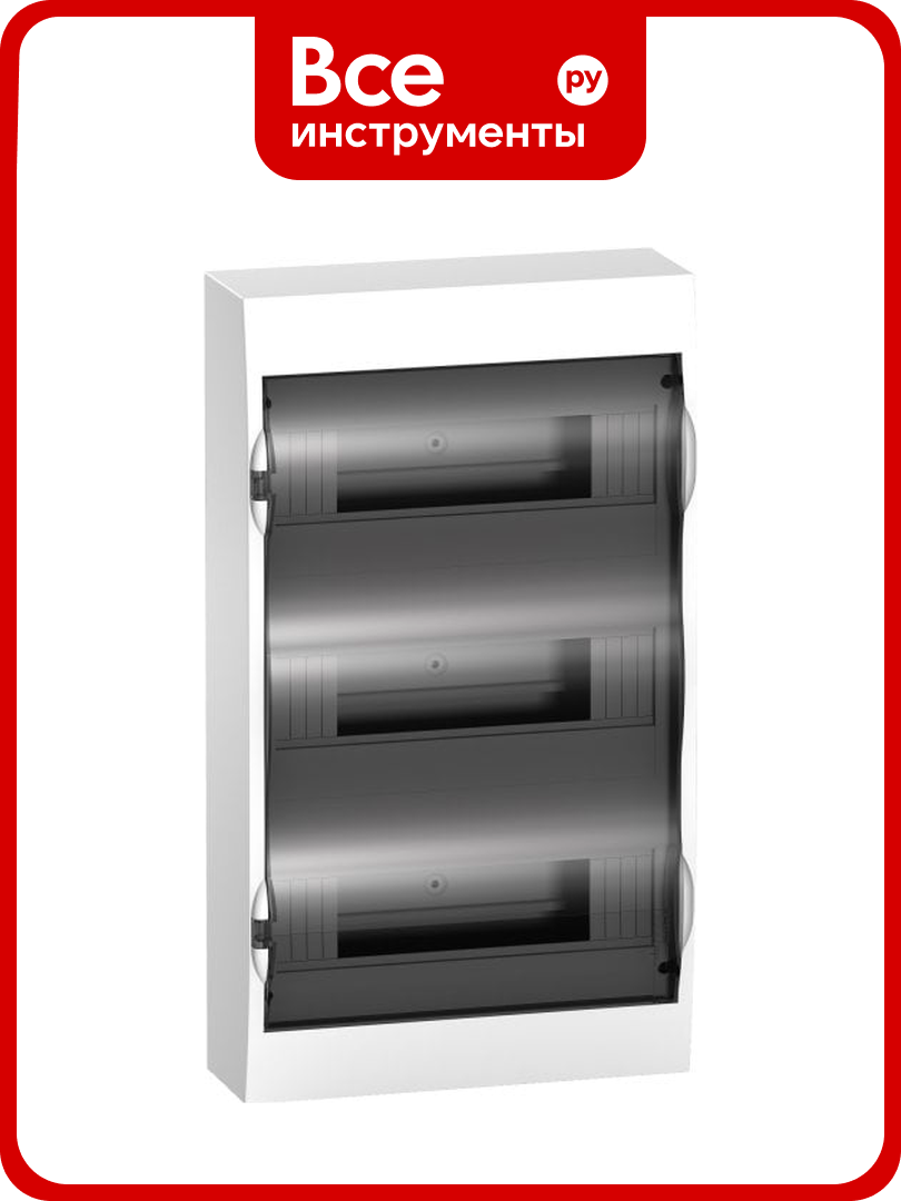 Корпус навесной с прозрачной дверцей Systeme Electric (Schneider Electric) City9 Box 3ряд/36модулей (ранее