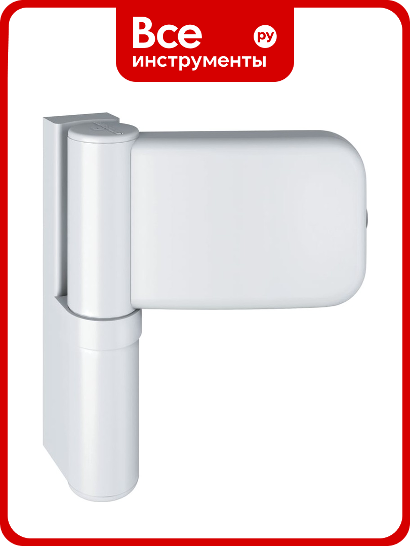 Петля SIMONSWERK SIKU 3D Serie K 4045 RAL 9016 белая, для дверей из PVC, вес полотна до 80 кг, фальц