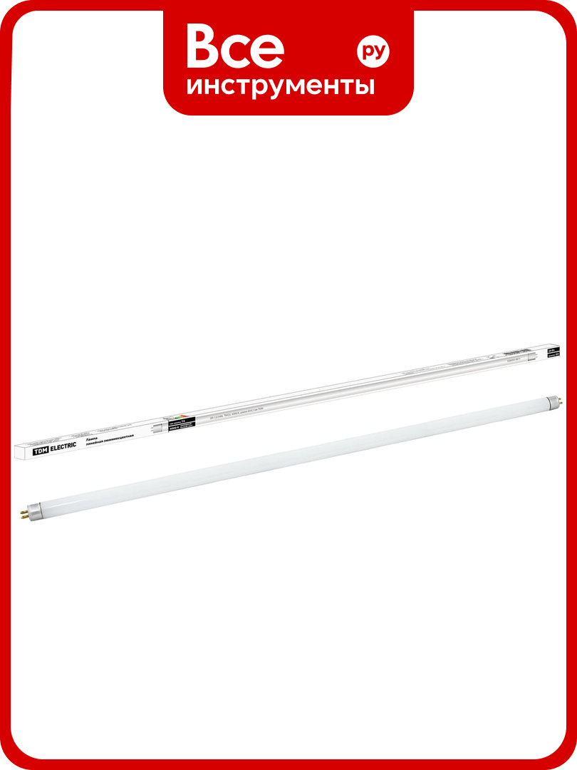 Люминесцентная линейная лампа TDM ELECTRIC ЛЛ-12/24Вт SQ0355-0011, матированный корпус, естественный свет, освещение