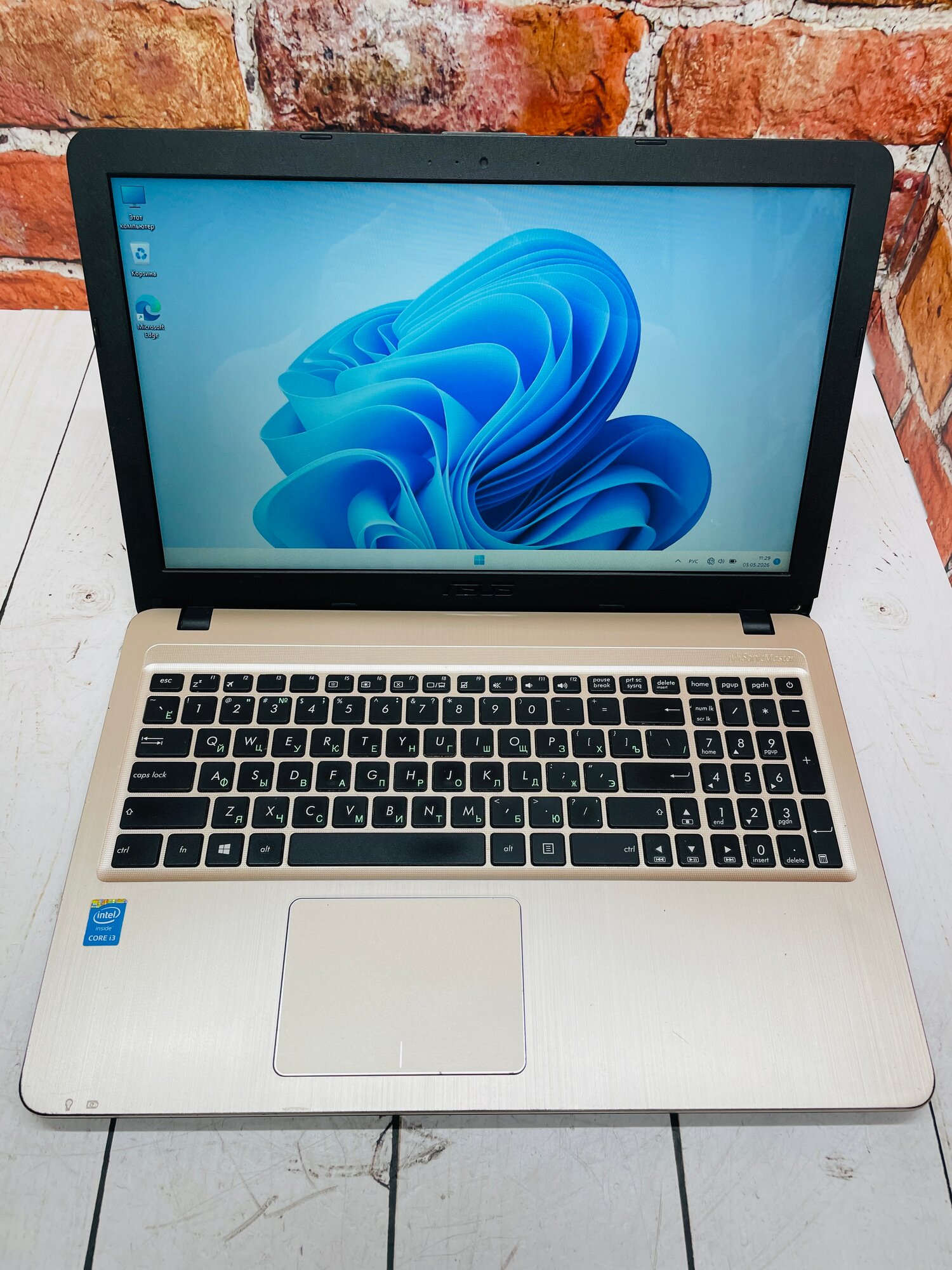 Игровой ноутбук 15,6, Asus X540L, Intel Core i3 5005U, 4 Gb DDR3, 120 Gb SSD, GeForce 920