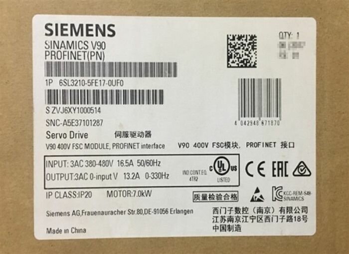 Модуль Siemens 6SL3210-5FE17-0UF0