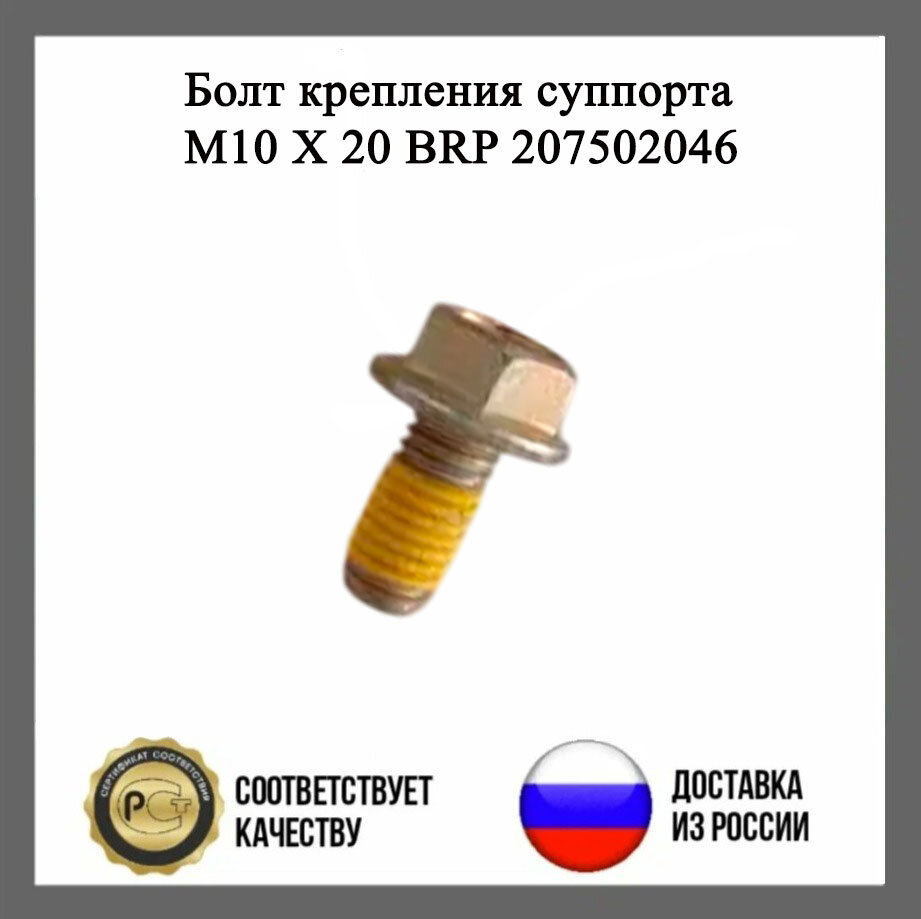 Болт крепления суппорта М10Х20 BRP 207502046