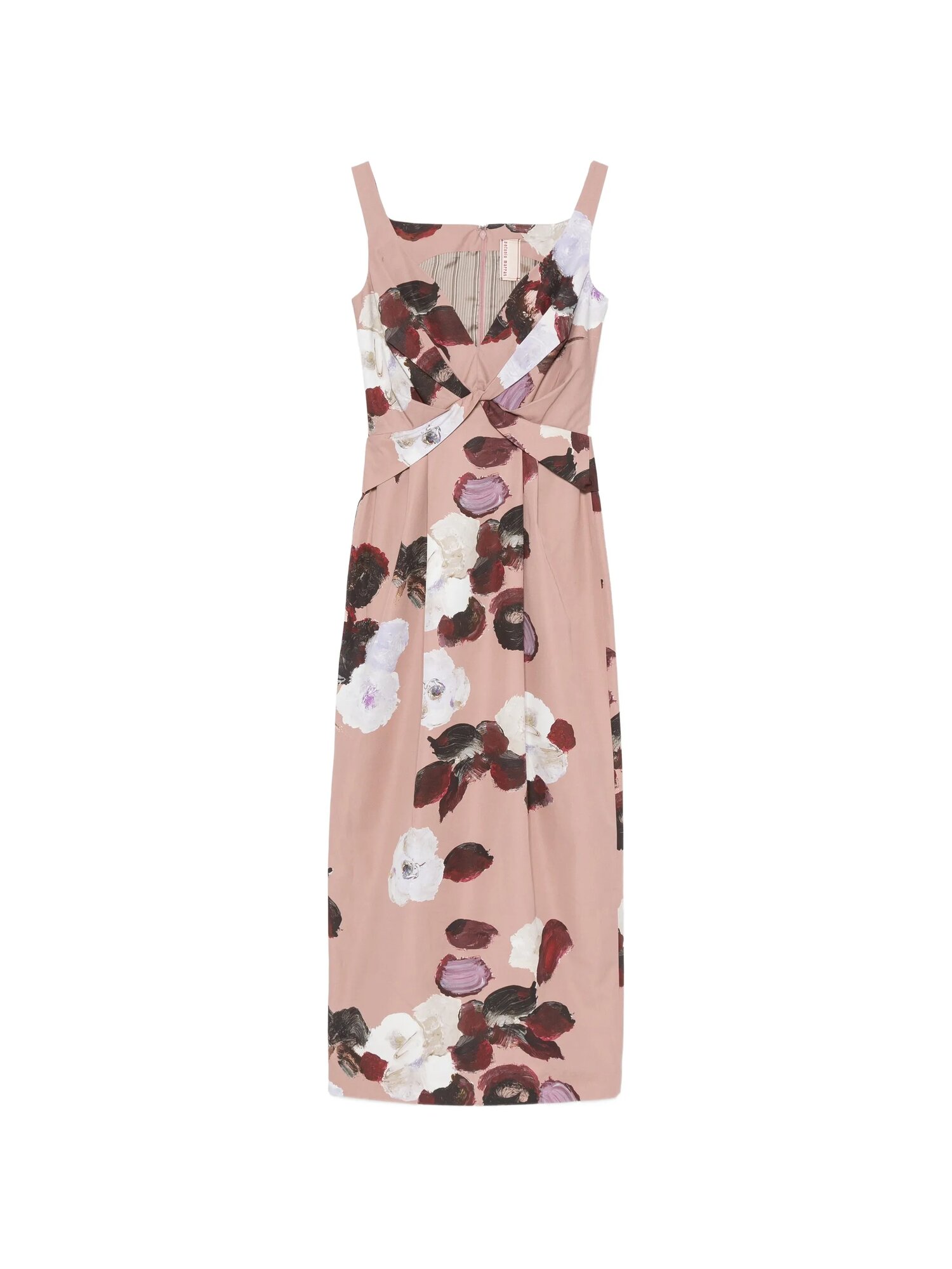 Платье Floral-print twist-detail dress