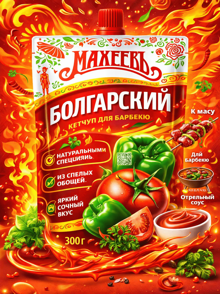 Кетчуп махеевъ Болгарский, 300г