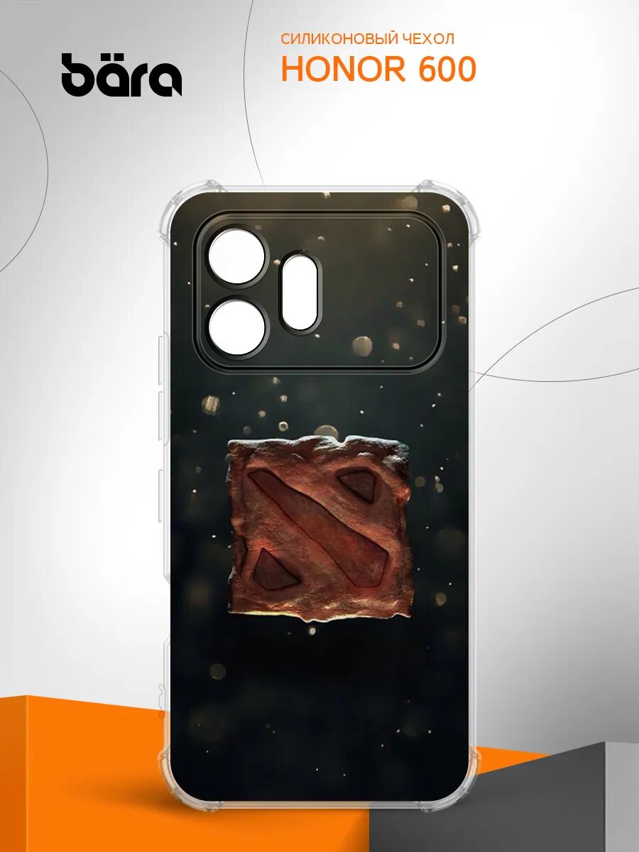 Чехол на Honor 600/ Хонор 600 Лайт, защитный, накладка, прозрачный, с рисунком