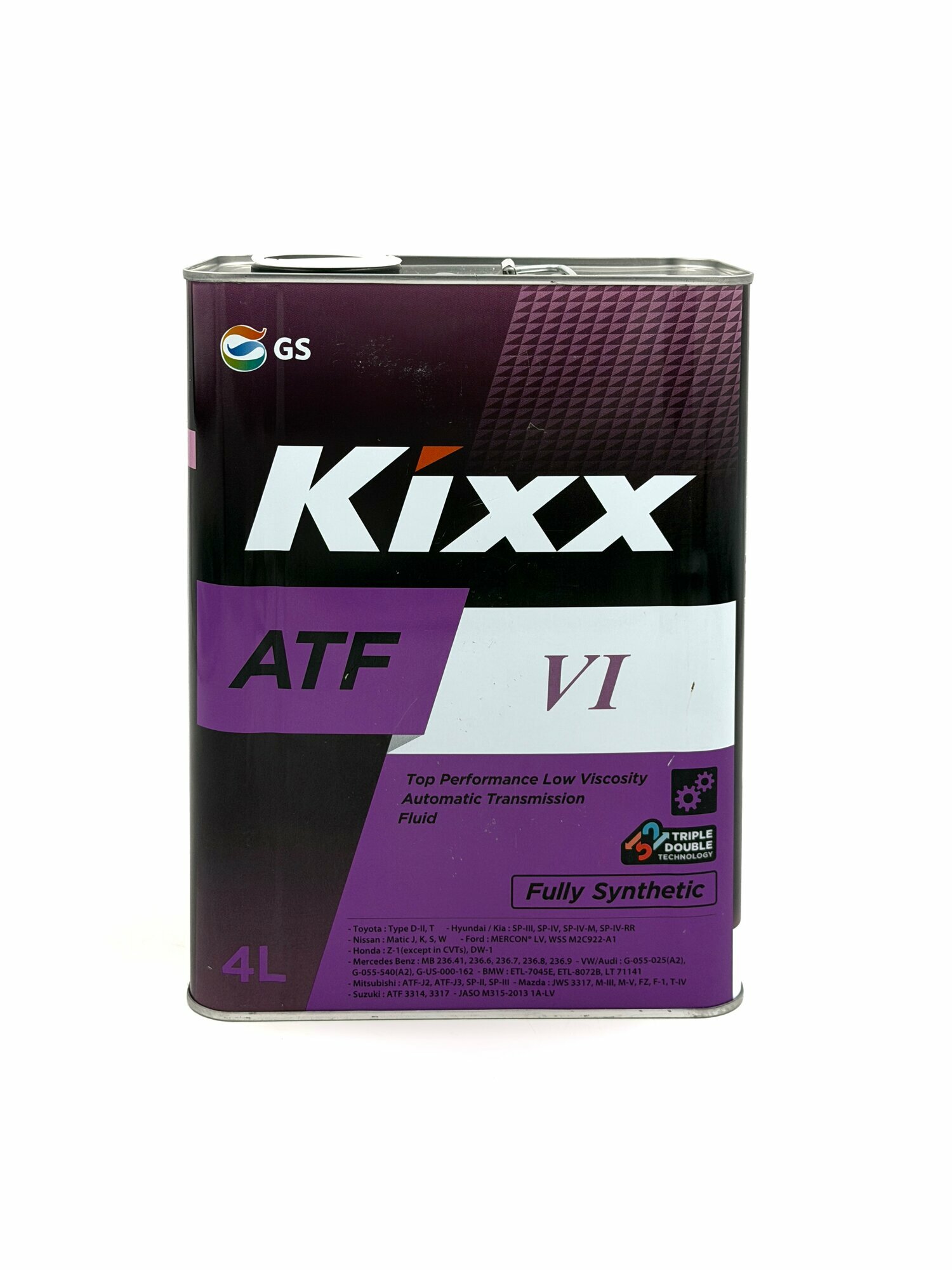 Масло трансмиссионное Kixx ATF VI, 4 литра, для автоматических трансмиссий