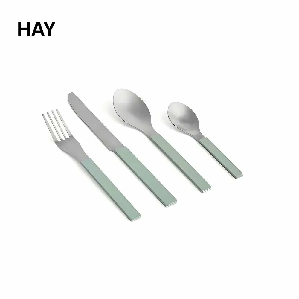 HAY Набор столовых приборов 4 предм. светло-зеленый