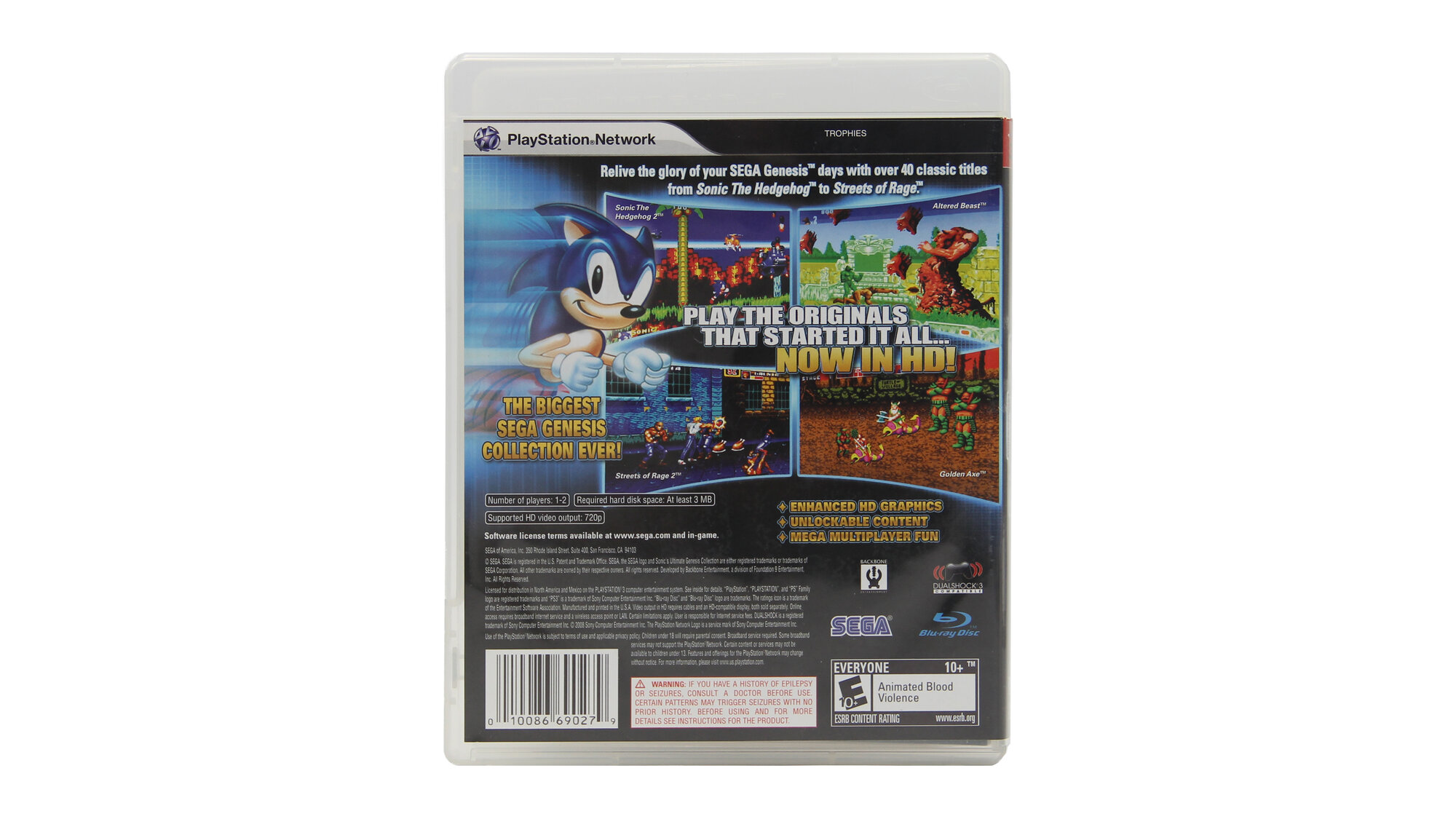 Sonic's Ultimate Genesis Collection (PS3, NTSC) — фото 1