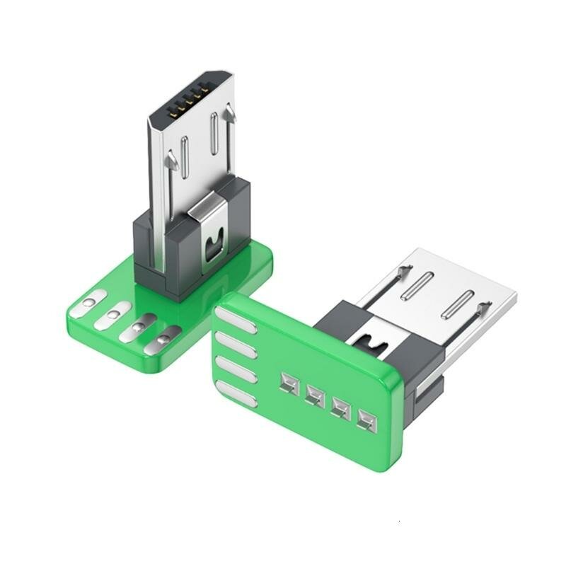 USB-разъём под прямым углом, слева - Штекер Micro USB