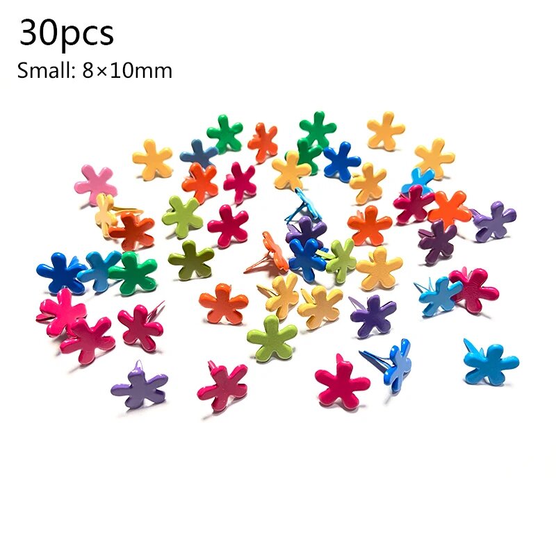 Цветочные штифты для скрапбукинга, 30шт, 15mm