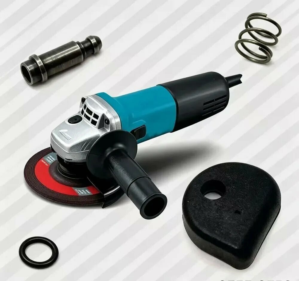Набор фиксатора стопора шпинделя для УШМ Makita 9553NB/9523, кнопка блокировки редуктора с пружиной и уплотнителем