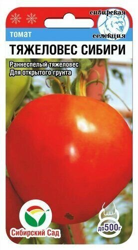 Томат Тяжеловес сибири 20 семян, Сибирский сад