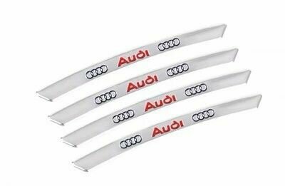 Наклейки на колесные диски Audi, комплект 4 шт, декоративные авто стикеры, водостойкие и устойчивые к УФ