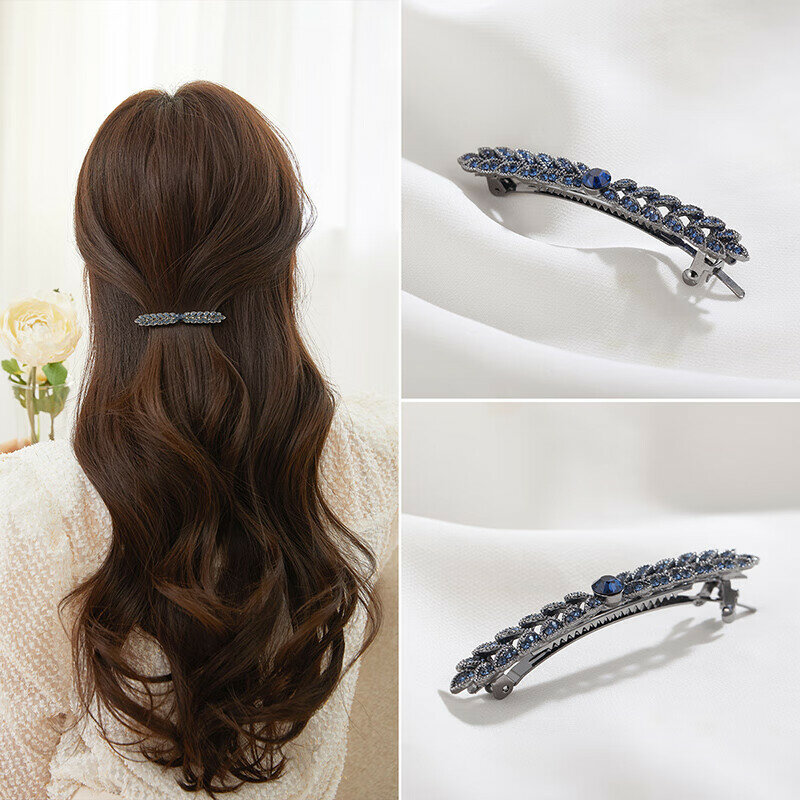 Chimera Simple Retro Barrette, Elegant Hair Clip, Back of Head Hairpin, High-End Hair Accessory for Women