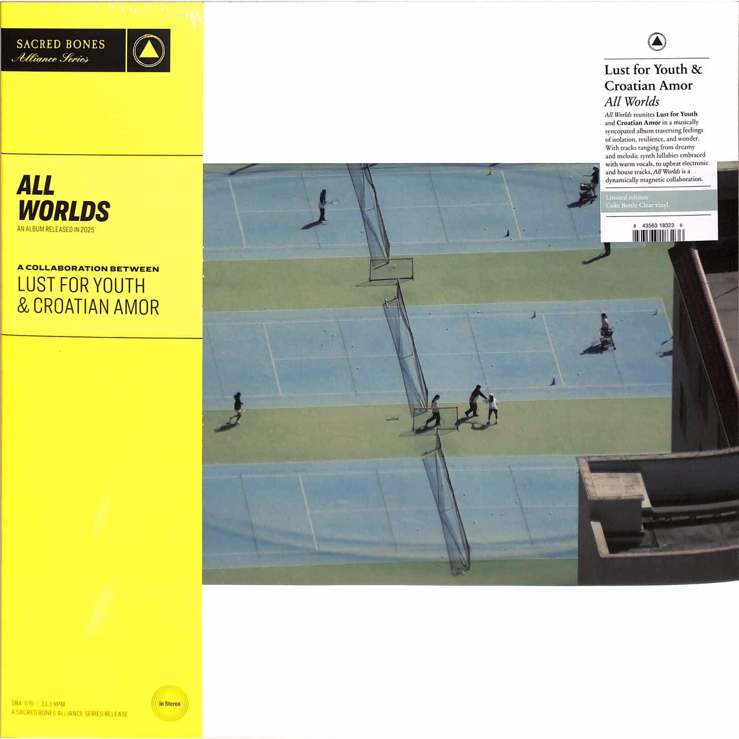 Lust For Youth & Croatian Amor. All Worlds (LP Ltd/Coke Bottle Clear Vinyl/Виниловая пластинка)