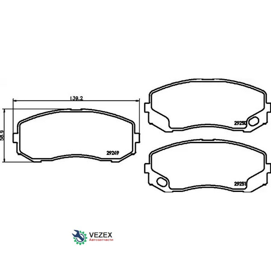 NISSHINBO NP3023 Колодки тормозные дисковые | перед / зад | (PF-3513) MITSUBISHI CANTER FE73C 02-