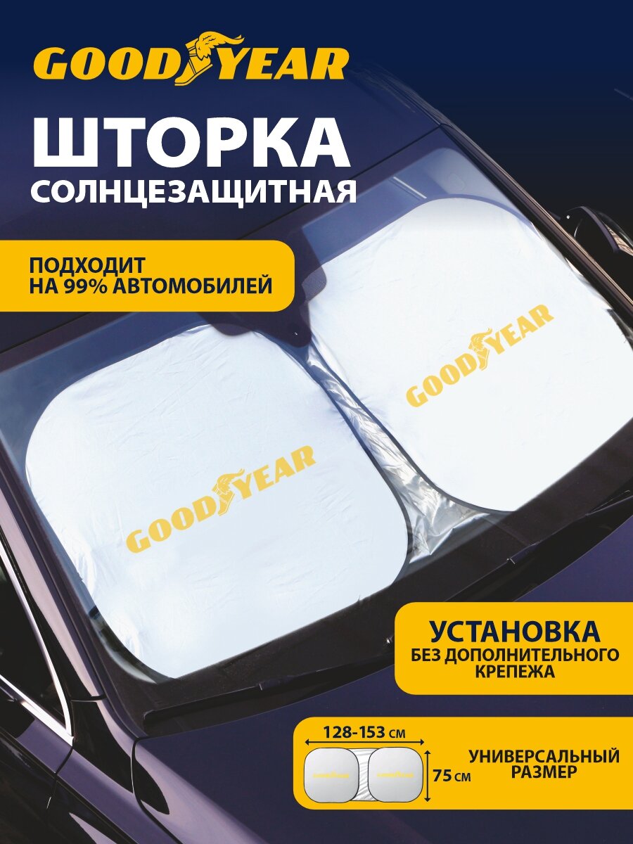 Солнцезащитная шторка на лобовое стекло/ экран от солнца в машину
