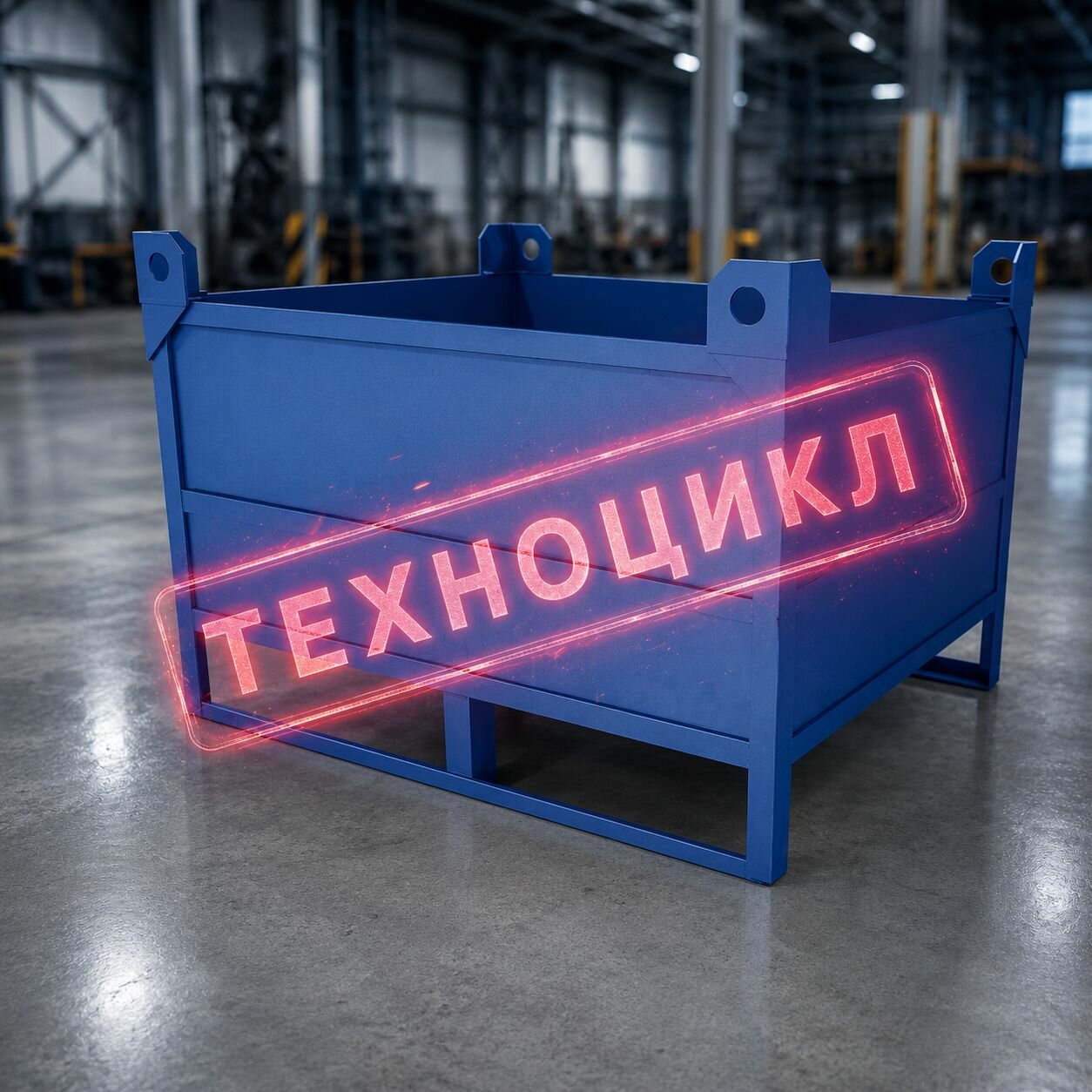 Контейнер КГ-01 450х600х400 мм, грузоподъемность 500 кг, техноцикл