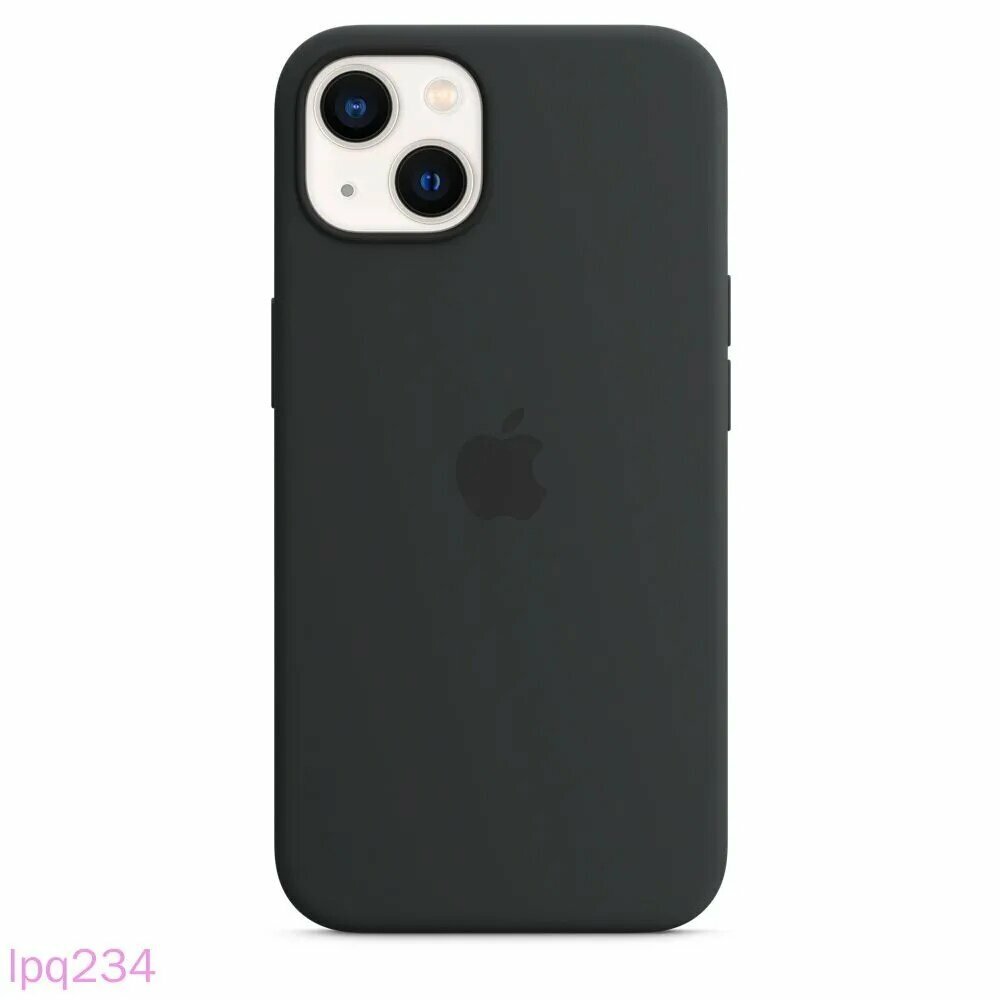 Чехол силиконовый МagSafe для iPhone 13 / Анимация NFC / Айфон 13 / Black / Черный