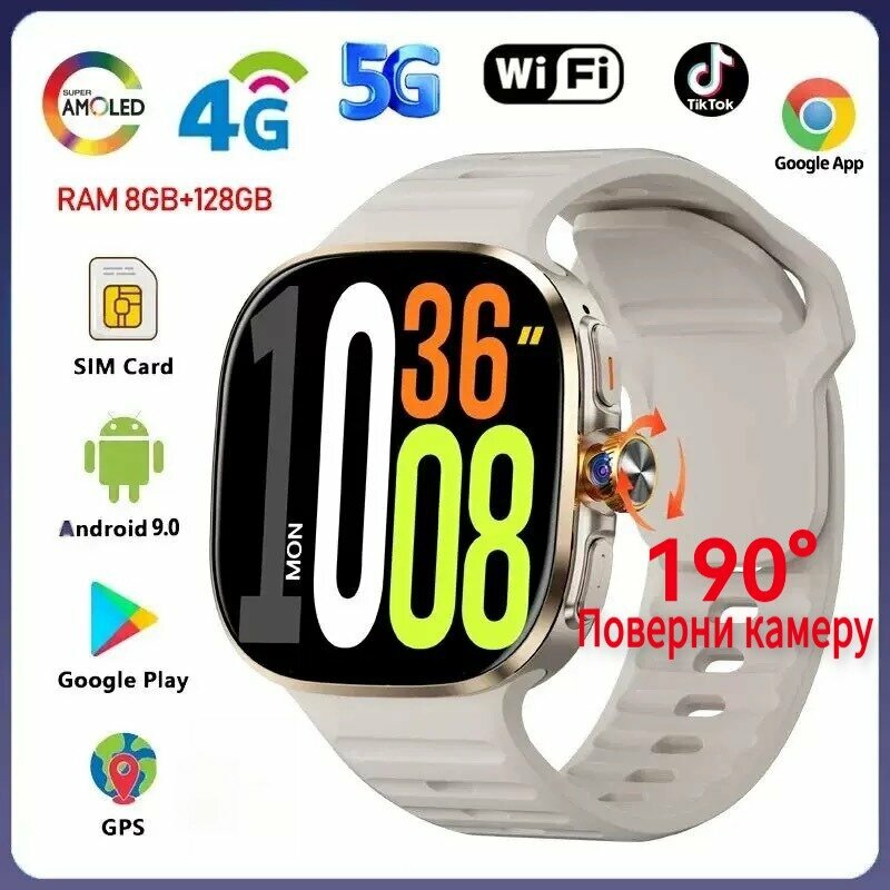 Умные часы CCIT M99, с SIM-картой, AMOLED 2,4 дюйма, IP67, GPS, NFC, функция поиска смартфона