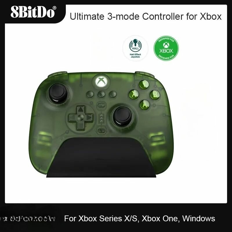 8BitDo Ultimate 3-mode Controller Геймпад-контроллер с джойстиками с эффектом Холла для Xbox Series X S, Xbox One, ПК с Windows 10 11 и Android