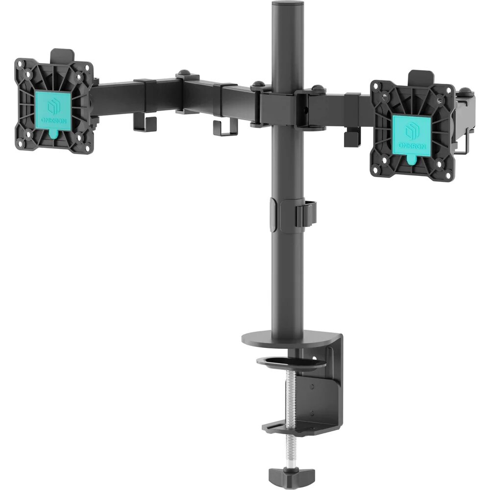 Настольный кронштейн для двух мониторов 13-32 дюймов ONKRON Black D221E, 81,28 см, удобное