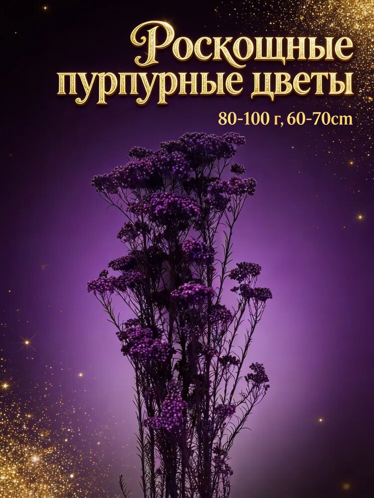 Сухоцветы, 60 см, 90 гр, 1 шт