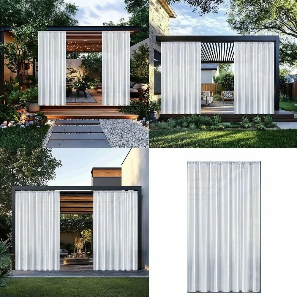 Yixingyi Штора портьера 132х213 см крепление Люверсы серый