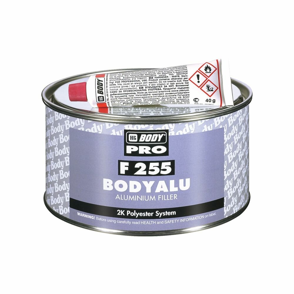 Шпатлевка 255 с алюминием, 1кг BODY 2550800001