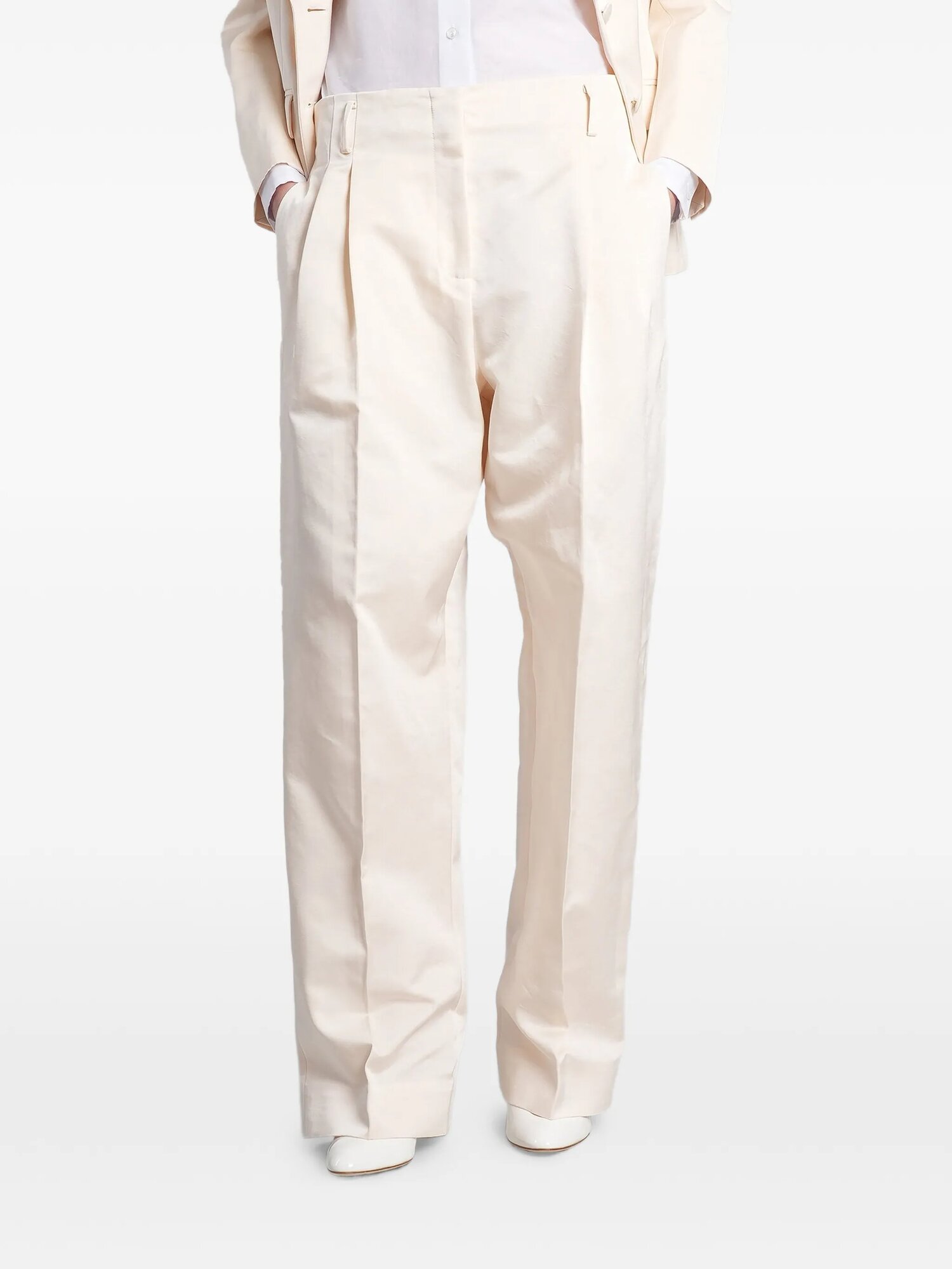 Брюки MAGDA BUTRYM Pleated straight-leg trousers, размер 38, разноцветный — фото 1