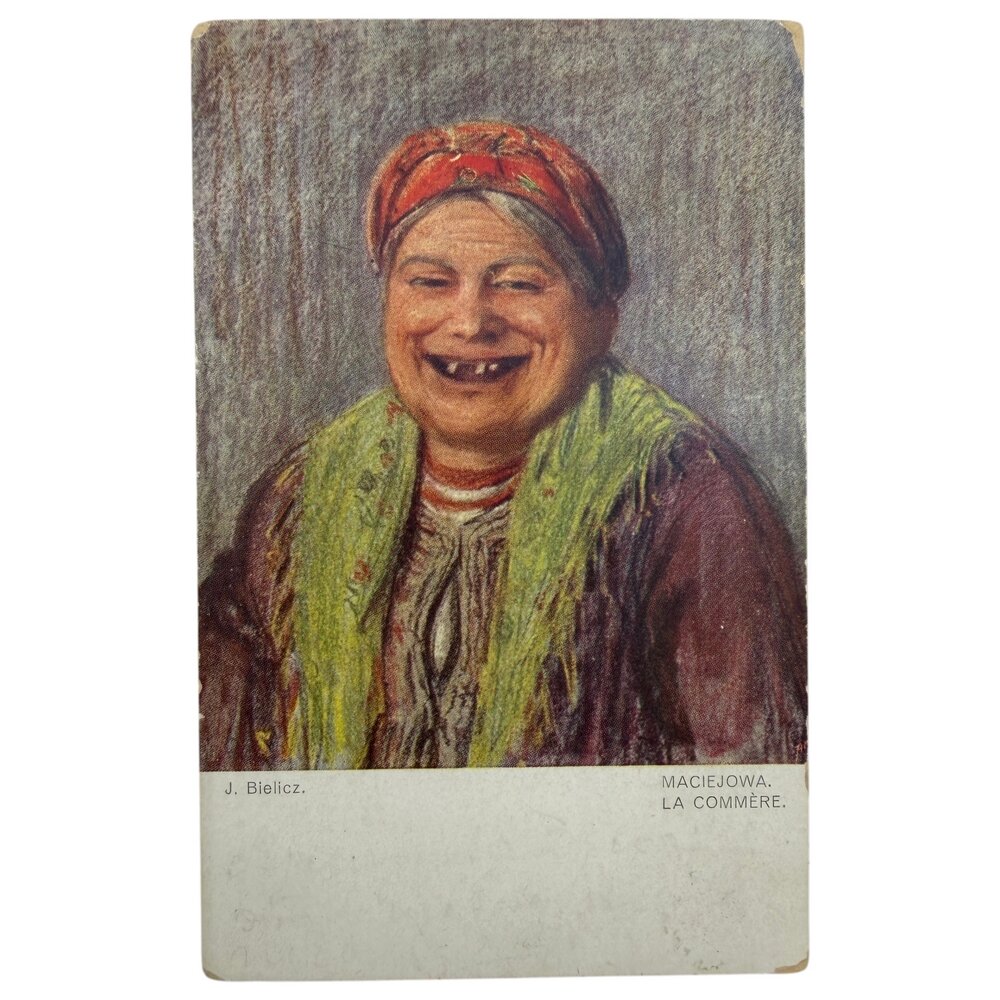 Почтовая открытка "Белич - Кума из Мацеёвы" 1900-1910 гг. Германская Империя