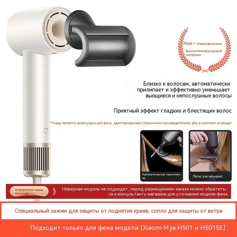Подходит для Xiaomi Mijia hair dryer H501 сушилка для волос H501SE GSH501 GSH509 аксессуары для укладки вьющихся волос Противоскользящая насадка