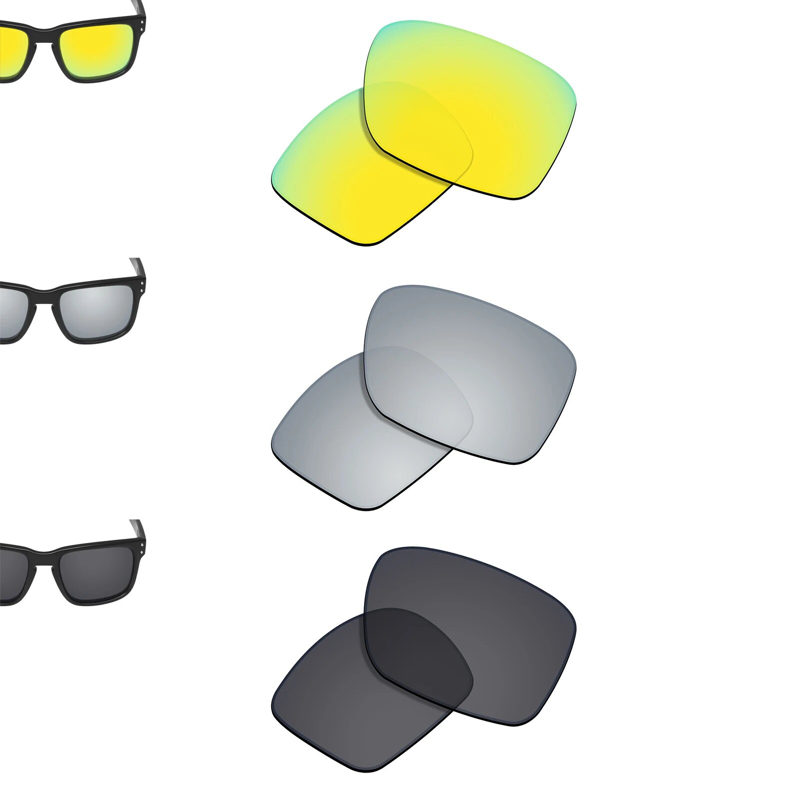 Сменные линзы Oakley Holbrook Black-Silver-Gold