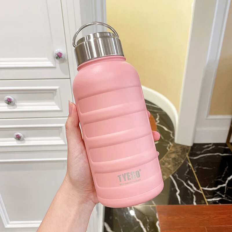 TYESO Термос из нержавеющей стали 1000 мл Розовый, 360ml, Pink