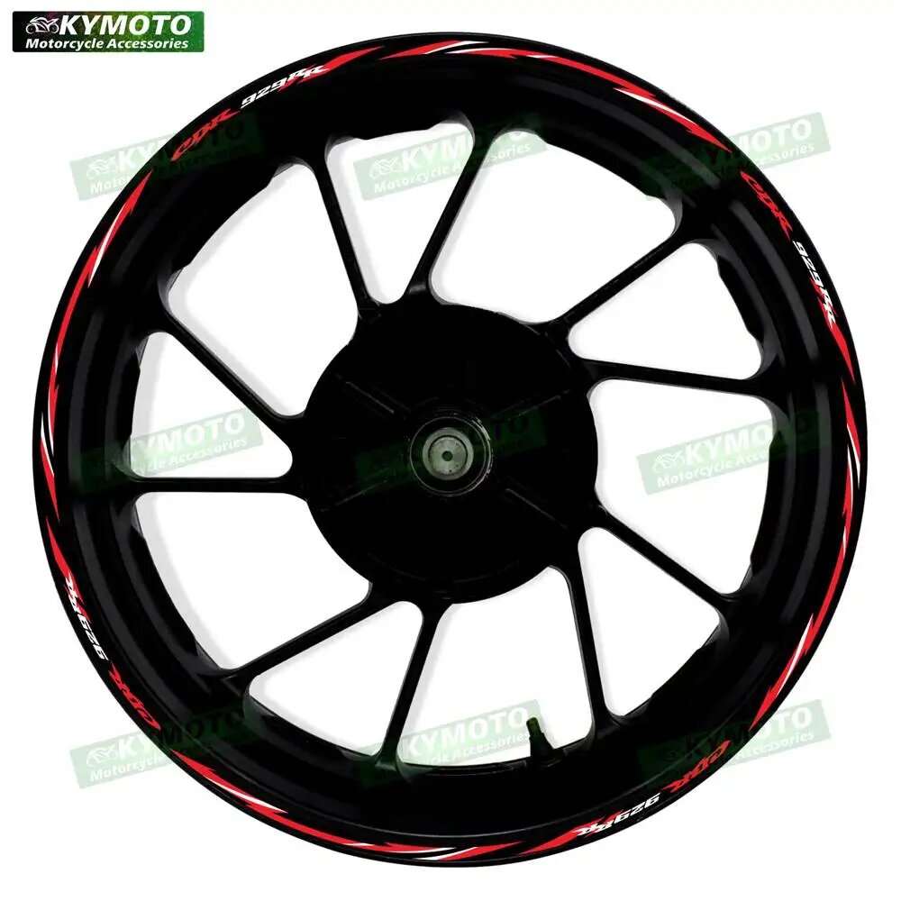 Для Honda CBR929RR CBR 929RR аксессуары для мотоциклов 17-дюймовые наклейки на передние и задние колеса обтекатель ступицы светоотражающие наклейки наклейки