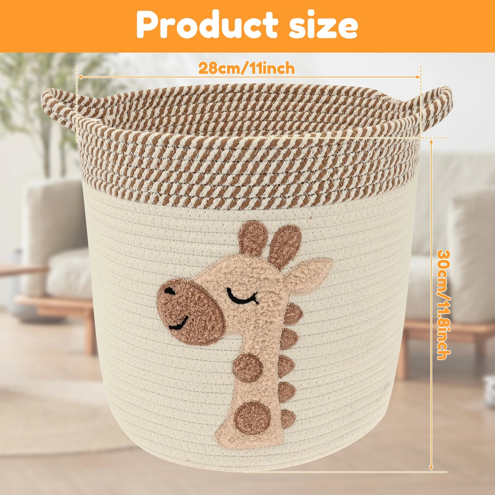 Хлопковая корзина для хранения Blanket Basket